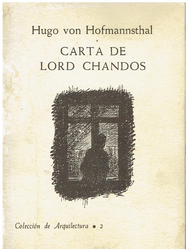 Hofmannsthal-Carta de Lord Chandos - MANIPULABLE | PDF | Richard Strauss
