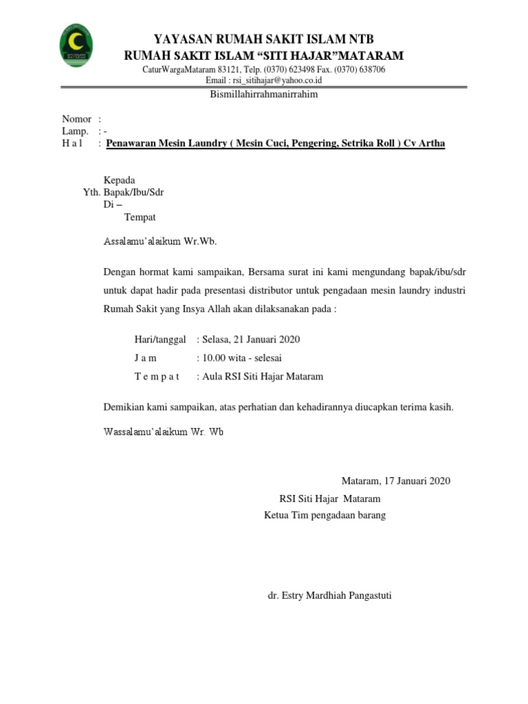 Undangan Presentasi Alat | PDF