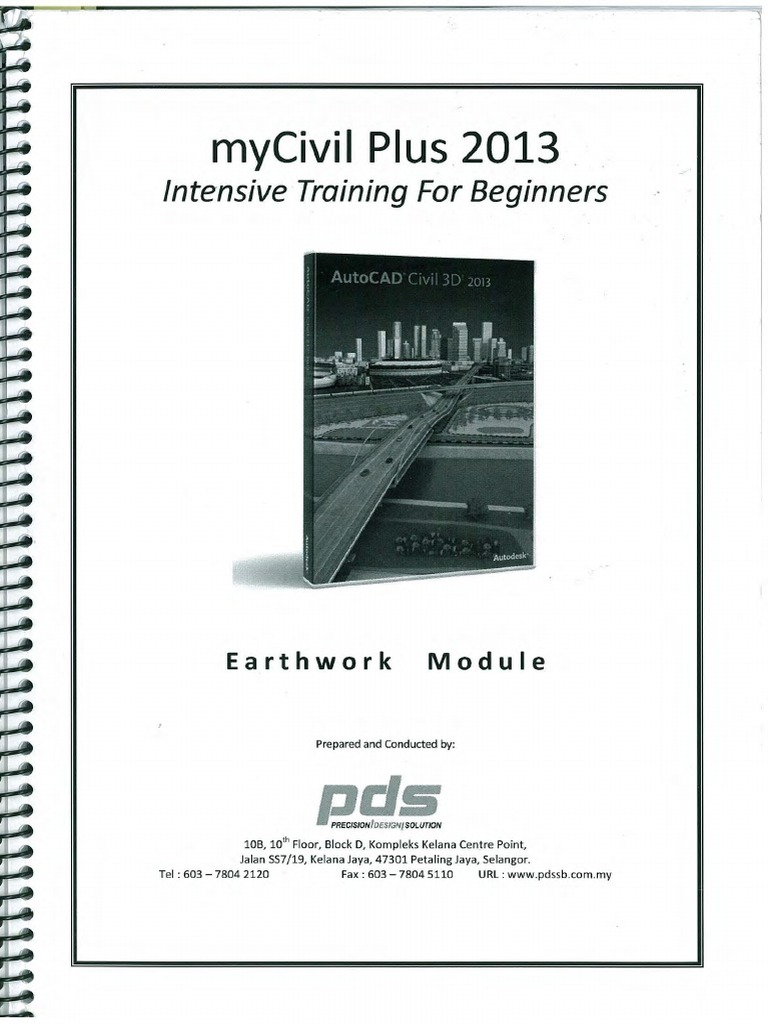 C3D 2013 - Beginners' Earthwork Module PDF | PDF