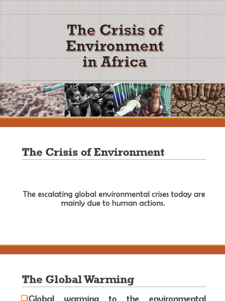The Crisis of Environment in Africa | PDF