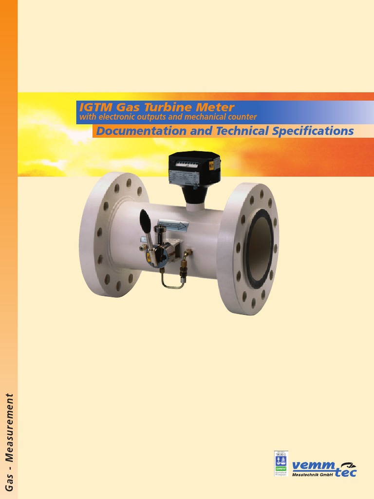 Vemmtec-IGTM-Turbine Meter | PDF | Flow Measurement | Natural Gas