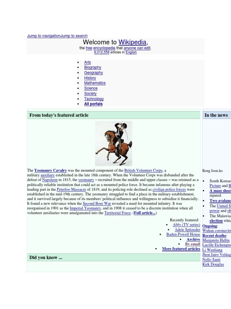 Jump To Navigationjump To Search | PDF | Wikipedia | Websites