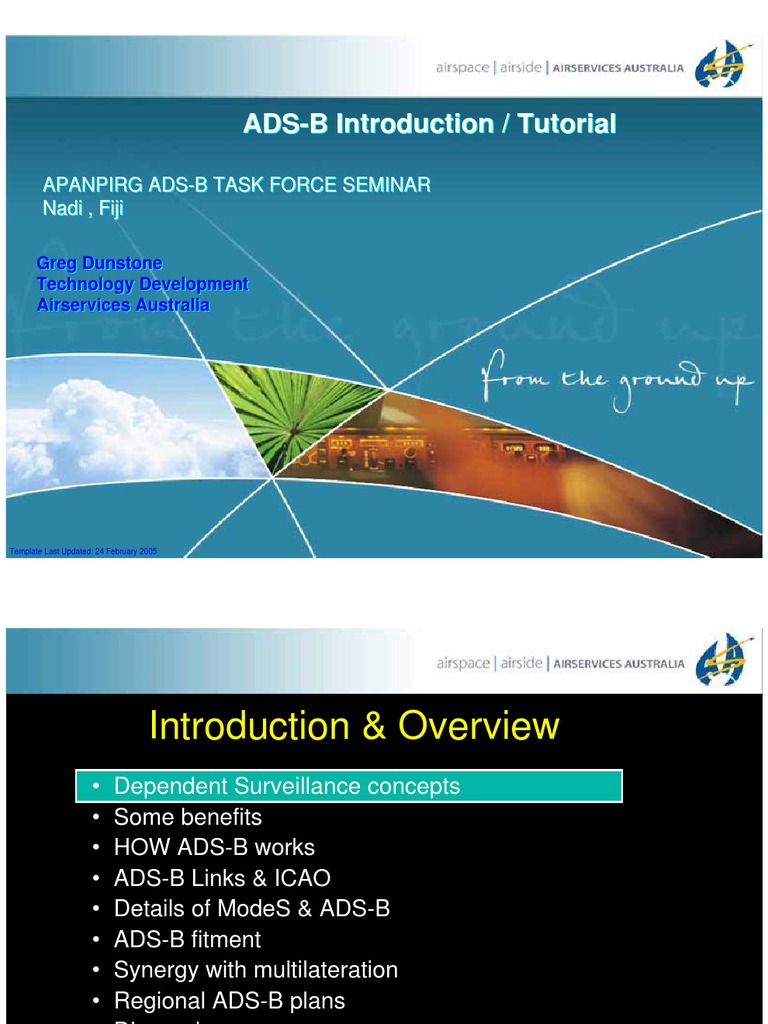 ADS B Introduction | Air Traffic Control | Systems Engineering