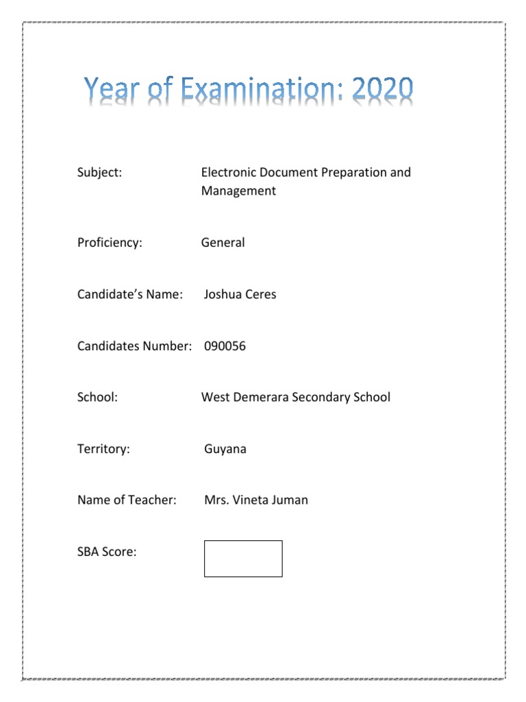 EDPM Cover Page | PDF