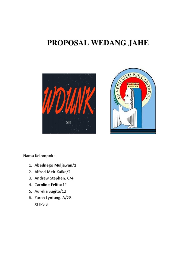 Proposal Usaha Wedang Jahe Instan | PDF