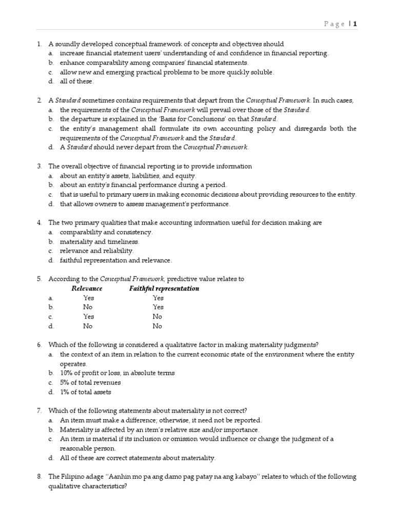 Quiz-Review Cfas | PDF | Financial Statement | Accounting