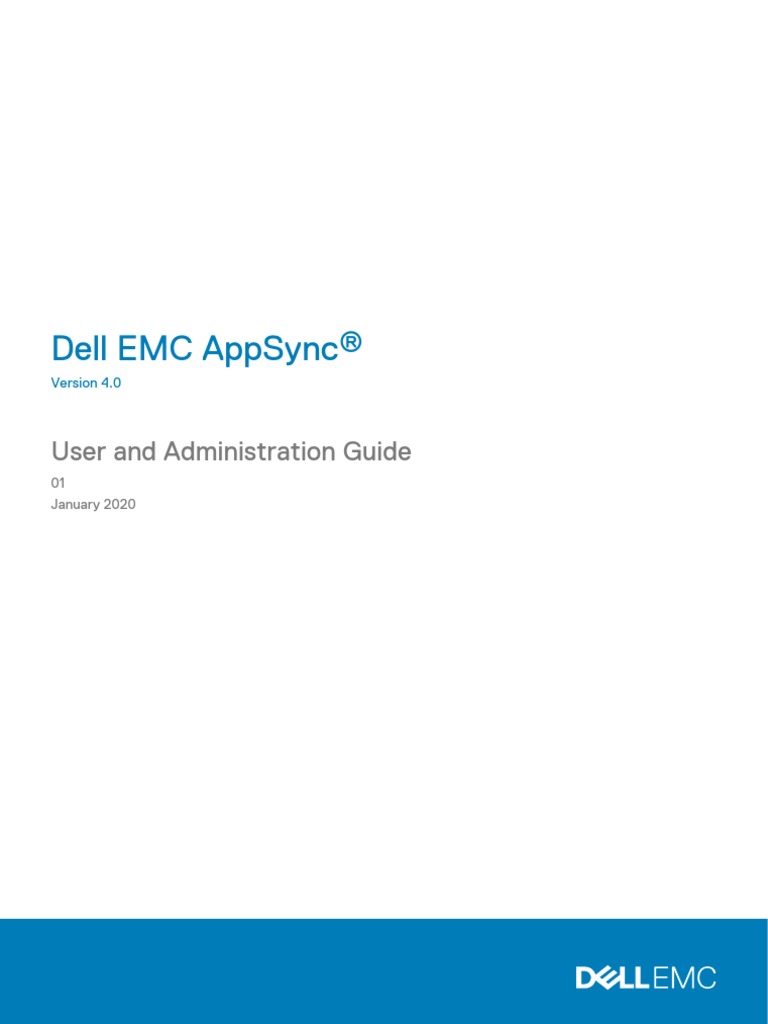 AppSync 4.0 User and Administration Guide | PDF | Microsoft Sql Server | Databases