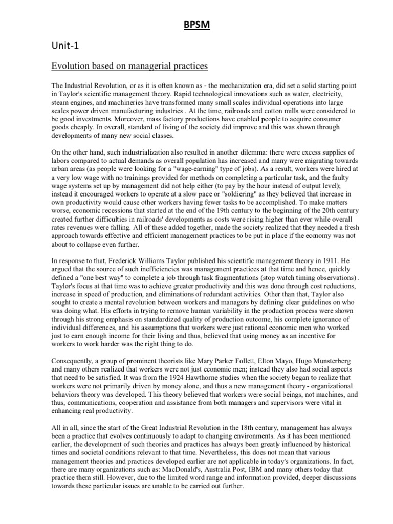 BPSM | PDF | Strategic Management | Goal