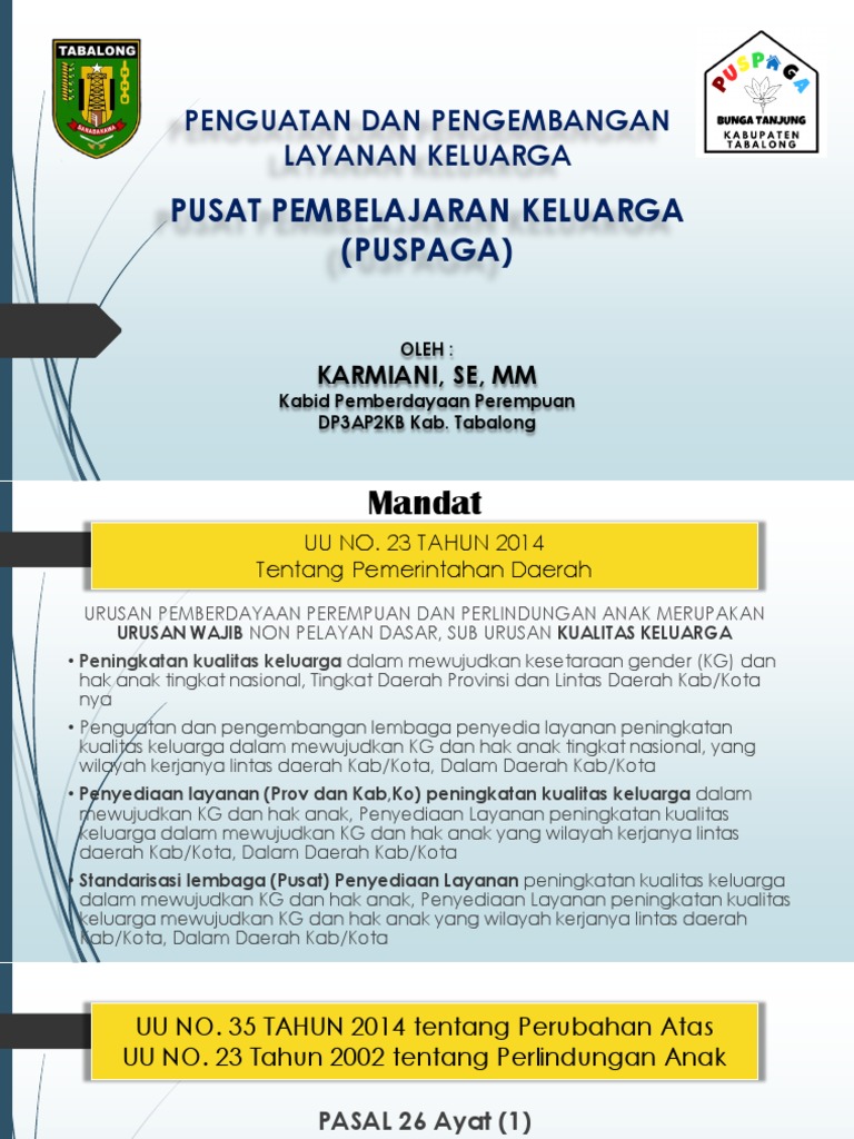 Sosialisasi Puspaga | PDF