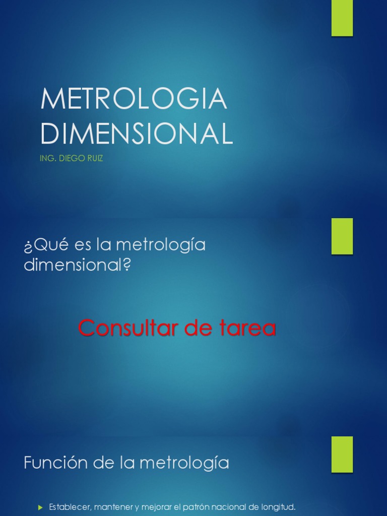 Metrologia Dimensional | PDF | Metrología | Medición
