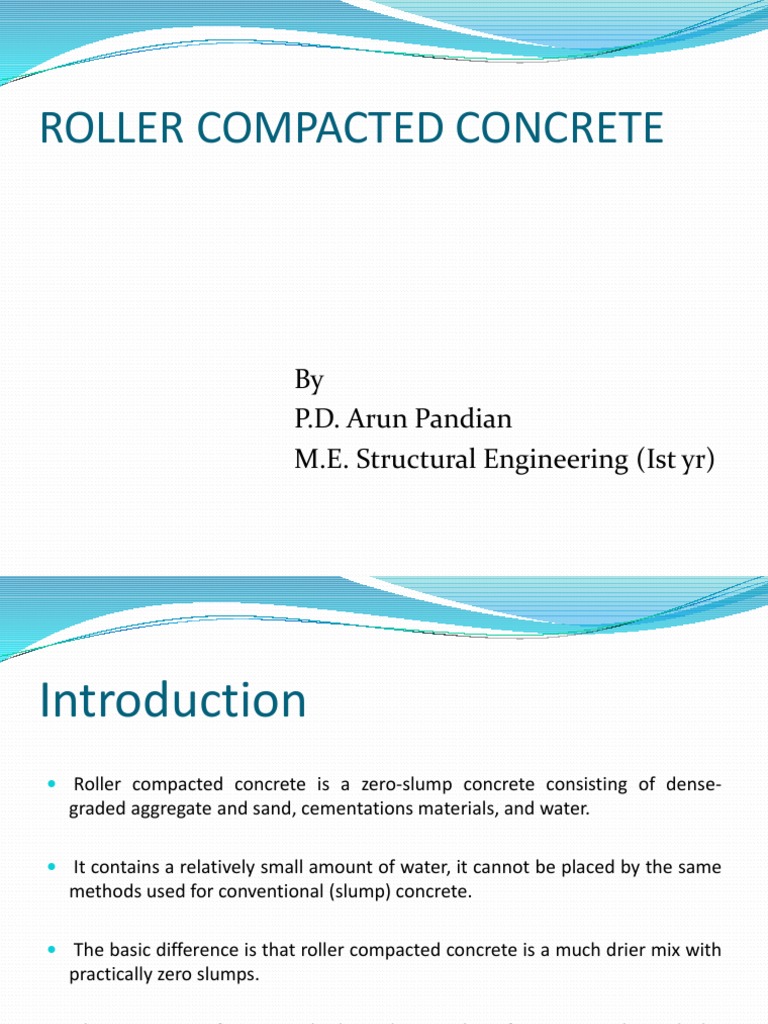 Roller Compacted Concrete | PDF | Road Surface | Concrete