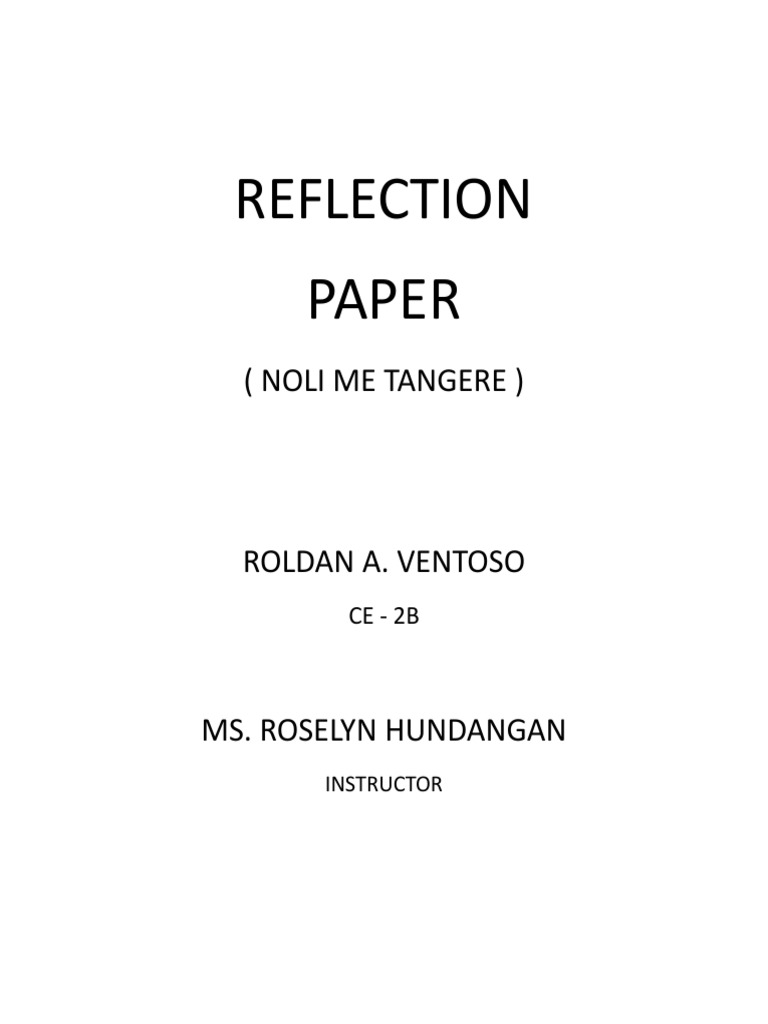 REFLECTION PAPE-WPS Office | PDF