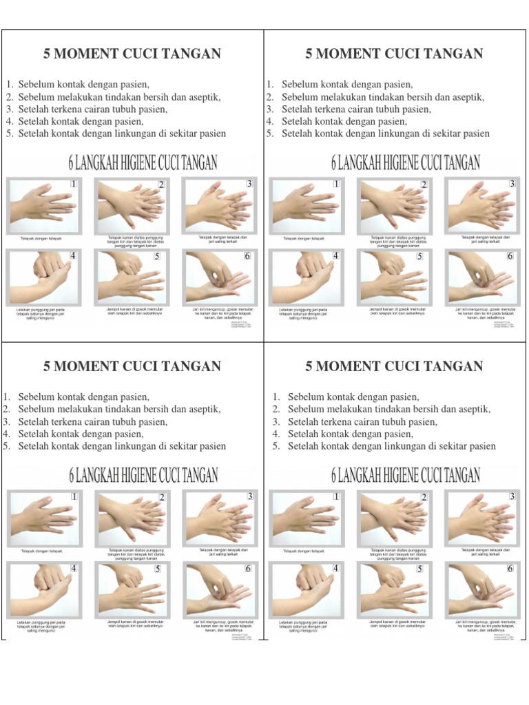 5 MOMENT CUCI TANGAN Brosur | PDF