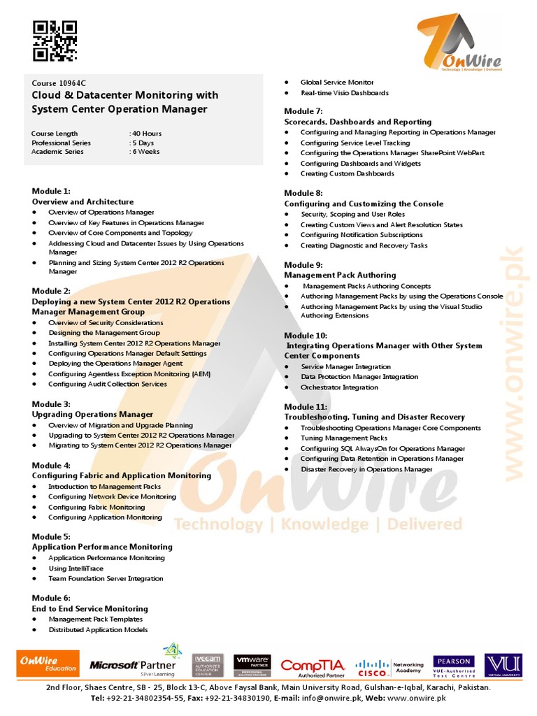 System Center Operations Manager Course | PDF | Data Center | Share Point
