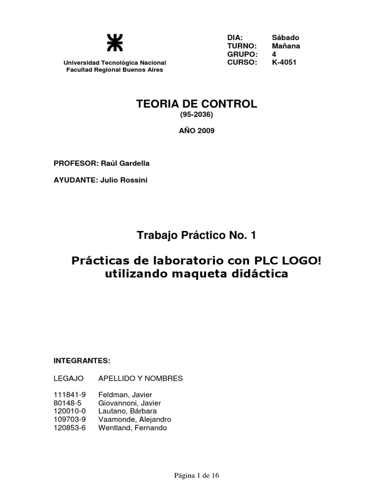 Practicas de PLC | PDF | Ingenieria Eléctrica | Bienes manufacturados