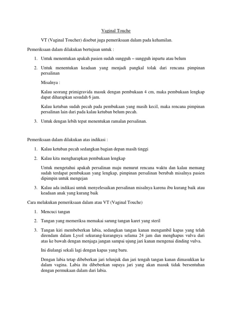 Vaginal Touche 1 | PDF