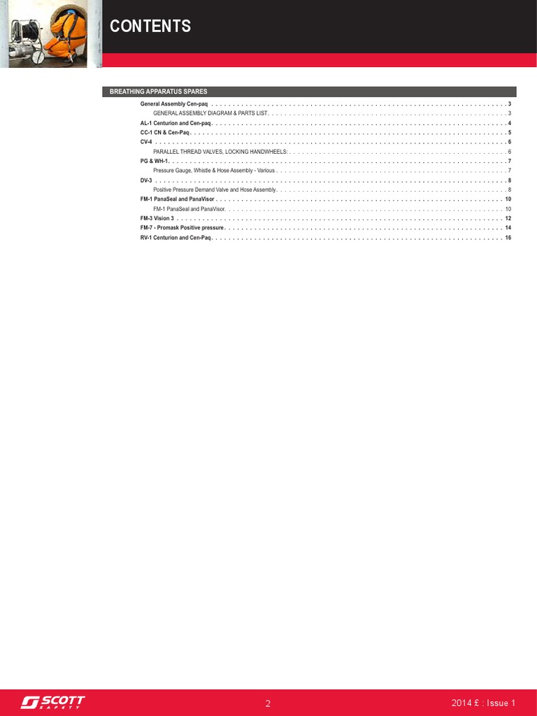 Scott Scba PDF | PDF | Valve | Gases