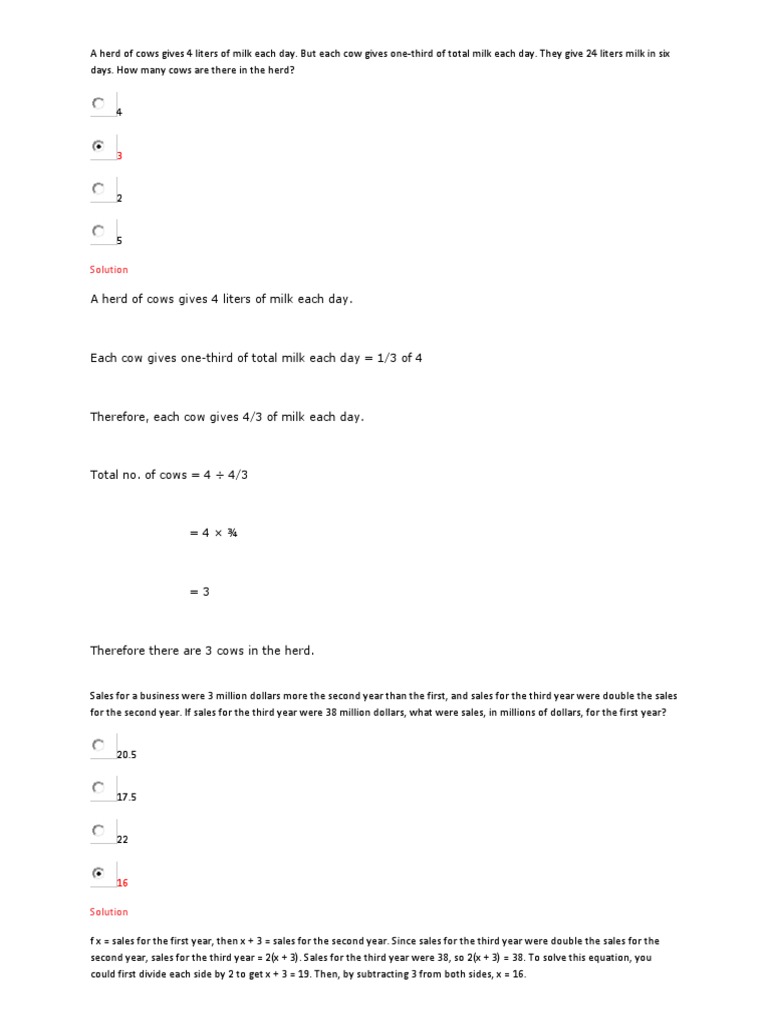 Civil Service Math Reviewer | Download Free PDF | Trigonometric ...