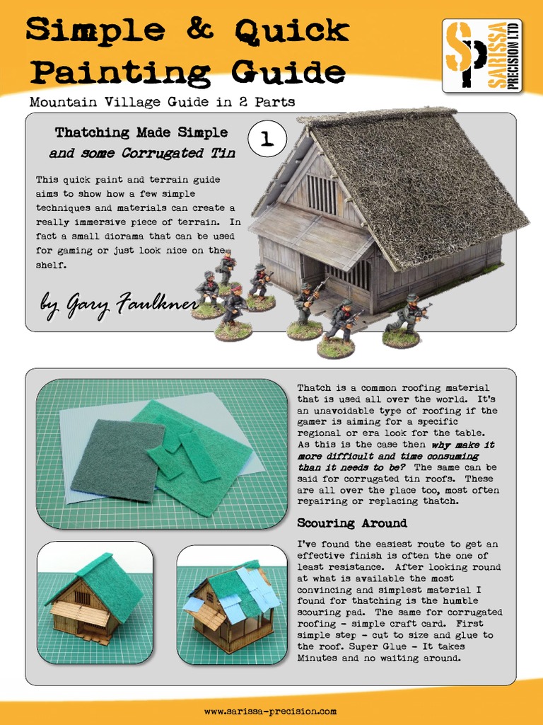 Thatching Simple 09052019 | PDF | Paint | Roof