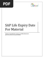 SAP SLED Configuration Guide | PDF | Shelf Life | Business