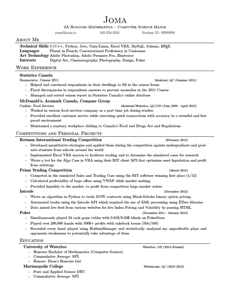 Resume First | PDF | Census | Microsoft Excel