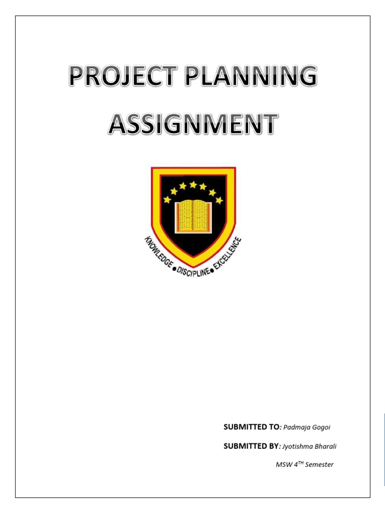 Project Planning Assignment | Download Free PDF | Community | Project ...