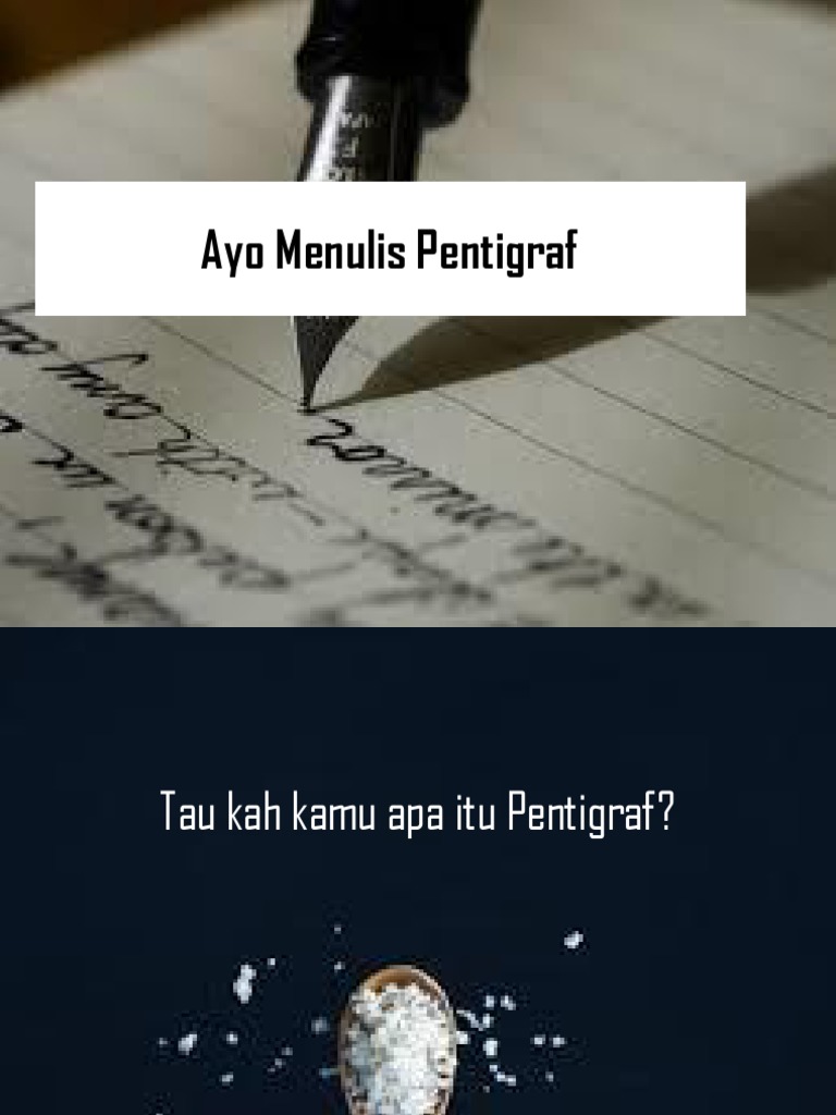 Ayo Menulis Pentigraf | PDF