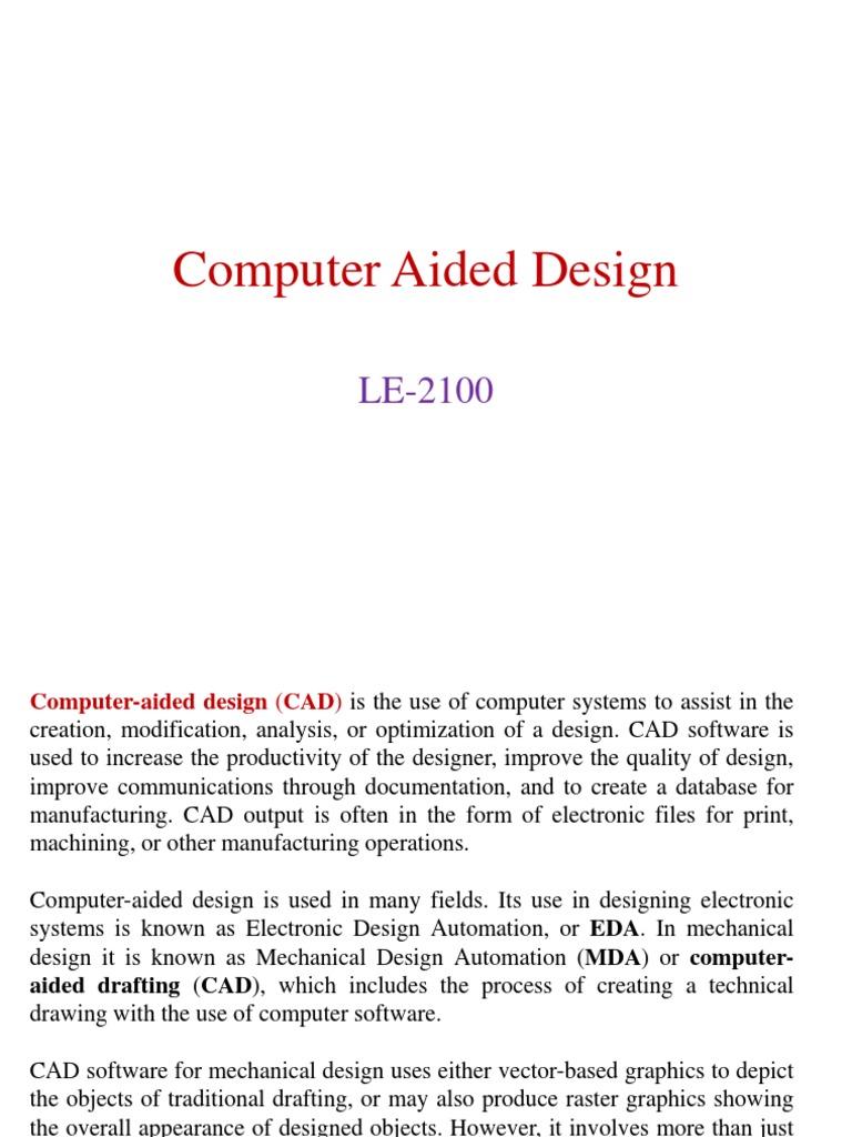 CAD Introduction | PDF | Computer Aided Design | Engineering