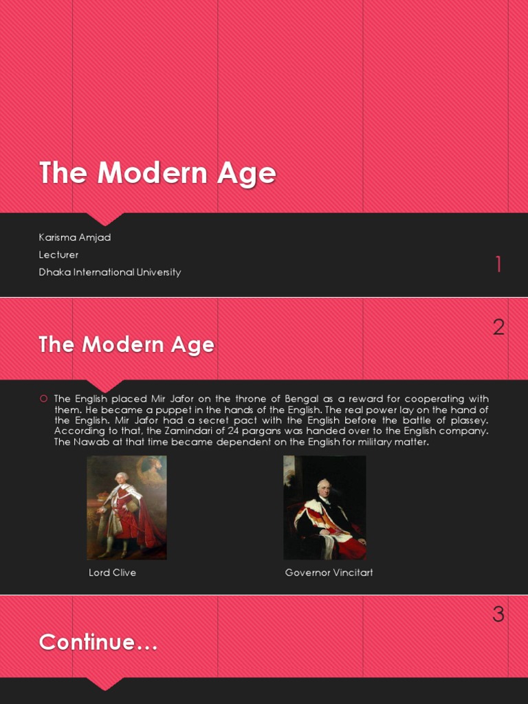 The Modern Age | PDF | South Asia | Bangladesh