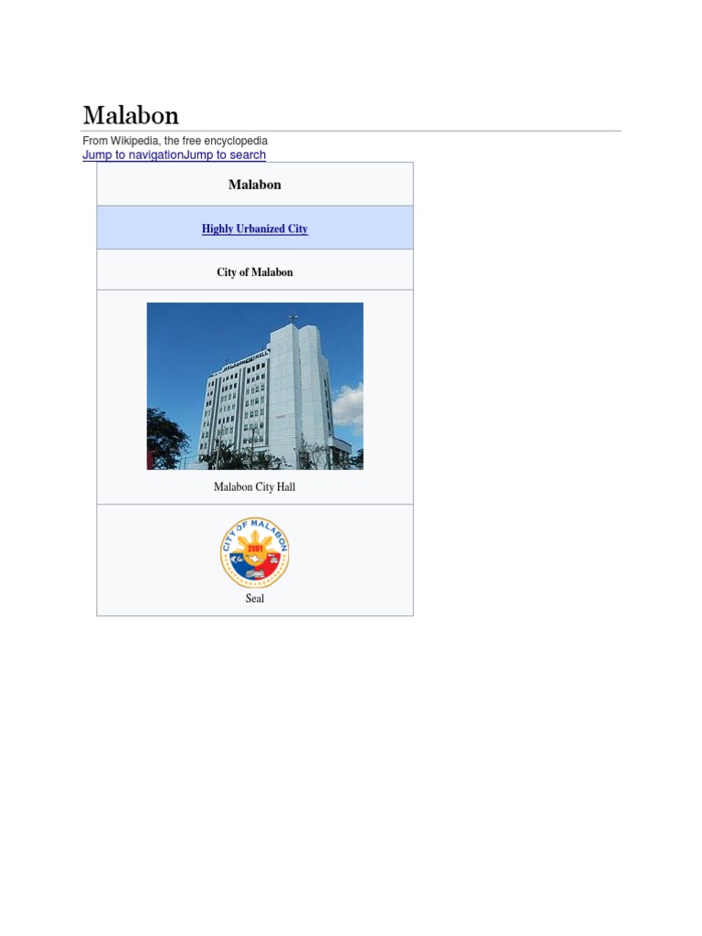 History of Malabon City | PDF | Philippines