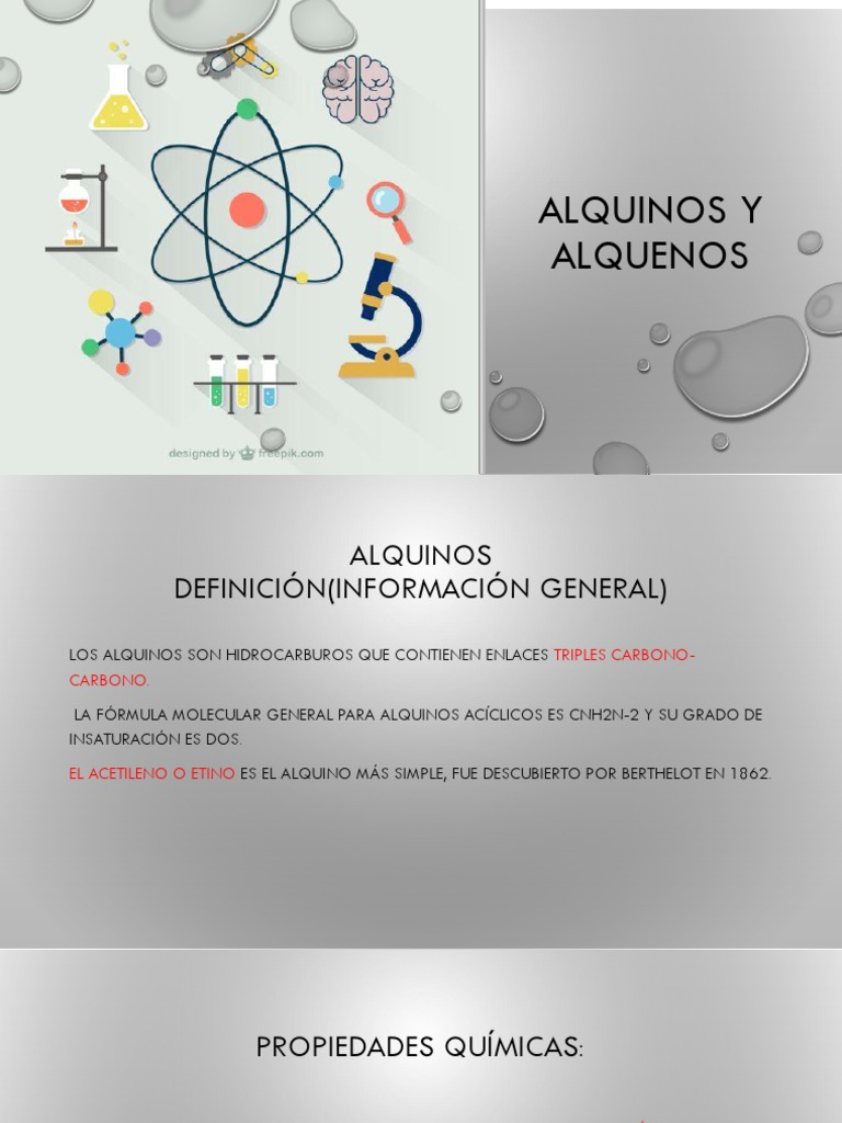 Alquenos-Y-Alquinos-Ppt 2 | PDF | Alqueno | Hidrocarburos