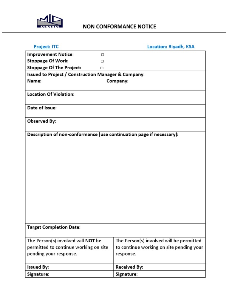 NCR Form | PDF