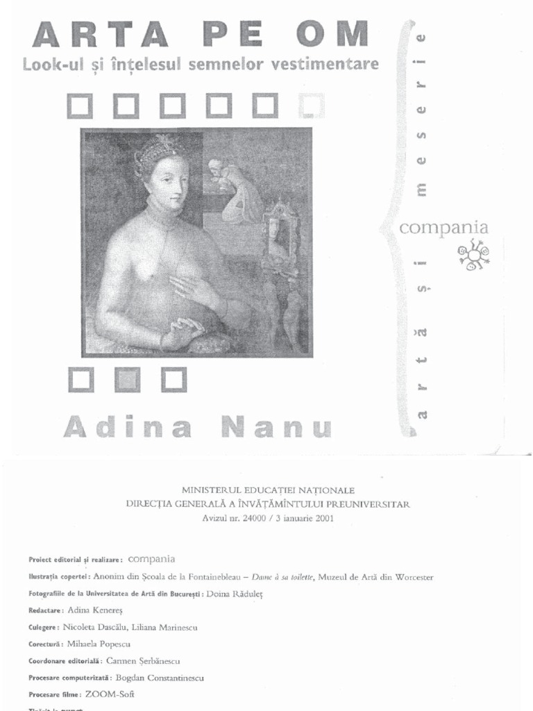 Arta Pe Om, Look-Ul Si Intelesul Semnelor Vestimentare de Adina Nanu ...