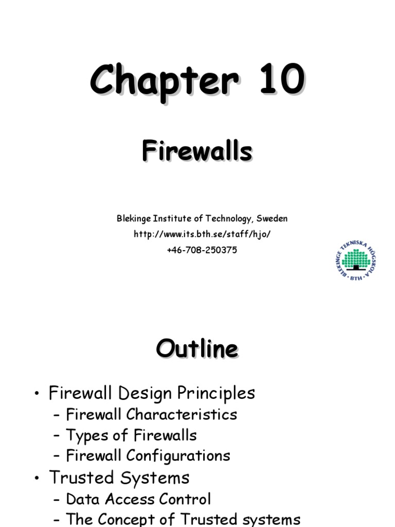 Firewall Design Principles | PDF | Firewall (Computing) | Router (Computing)