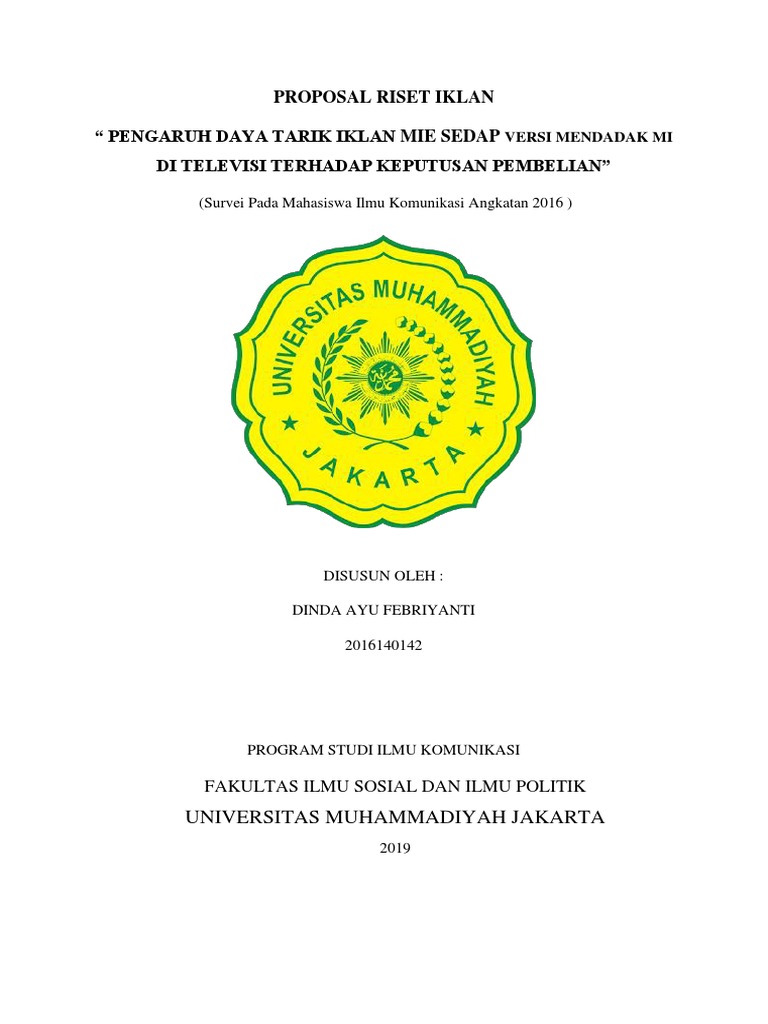 Pengaruh Iklan Mie Sedap Terhadap Pembelian | PDF