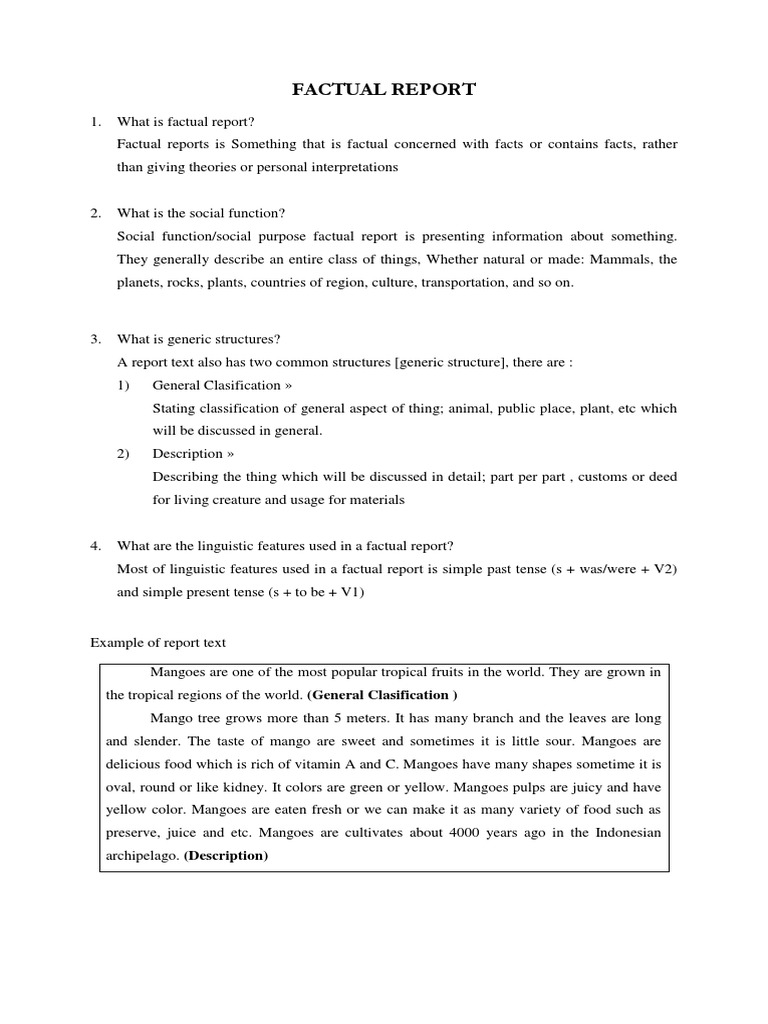 Factual Report | PDF