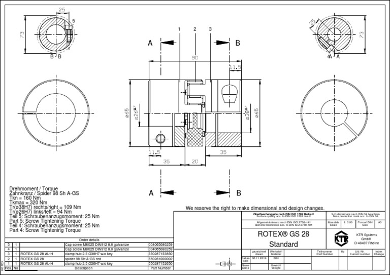 Rotex GS 28 2.5-Φ26 2.5-Φ38 PDF | PDF