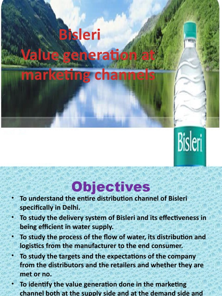 Bisleri Value Generation at Marketing Channels | PDF | Retail | Brand