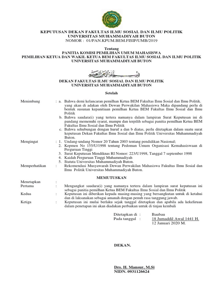 SK Panitia Bem | PDF