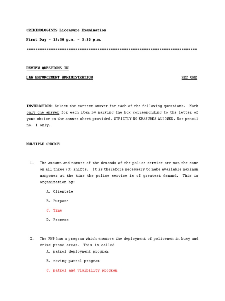 Law Enforcement Admin Exam Prep | PDF | Cryptography | Police