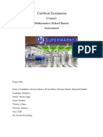 Sba Sample - Csec Math | PDF | Questionnaire | Chart