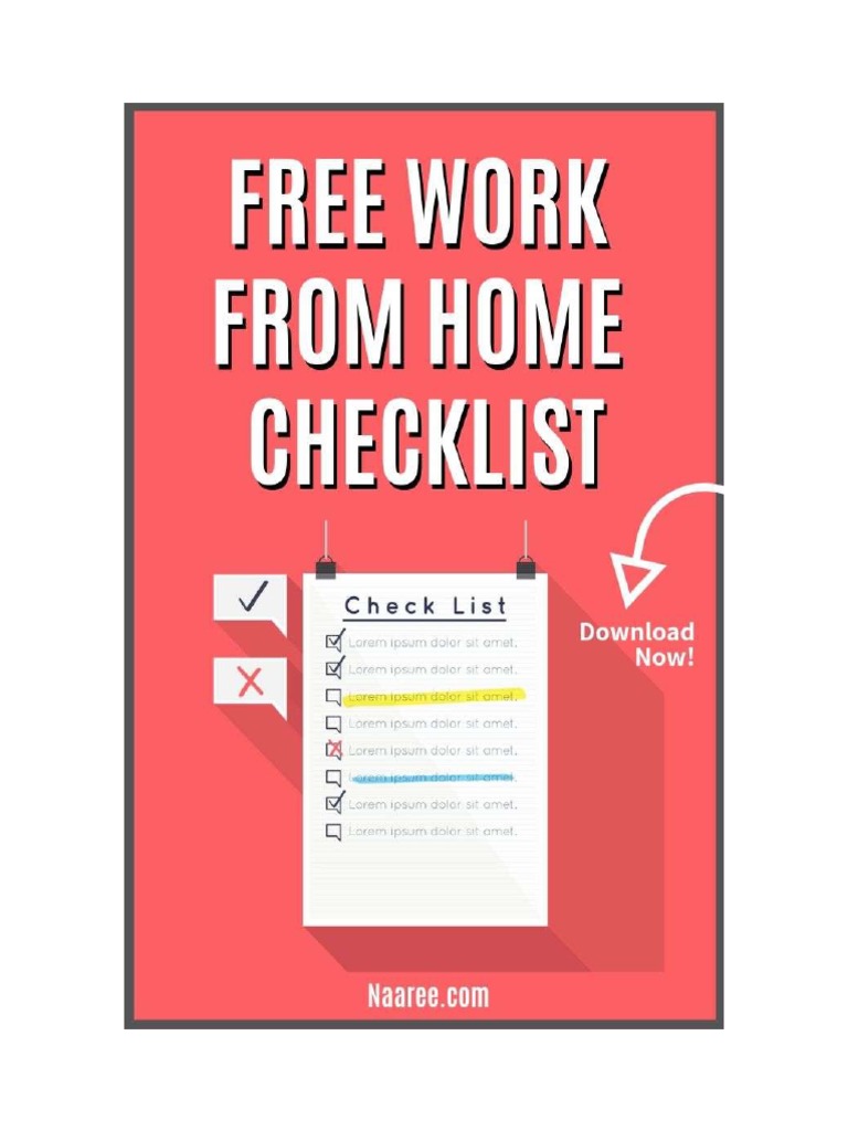 Work From Home Checklist | PDF | Web Search Engine | Internet