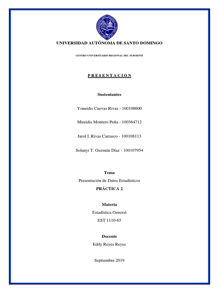Presentación Tabular de Datos Estadísticos | PDF | Histograma | Estadísticas
