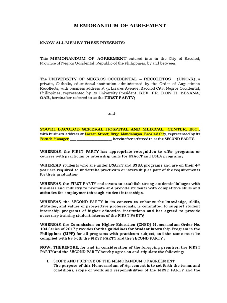 Ojt Moa | PDF | Government | Common Law