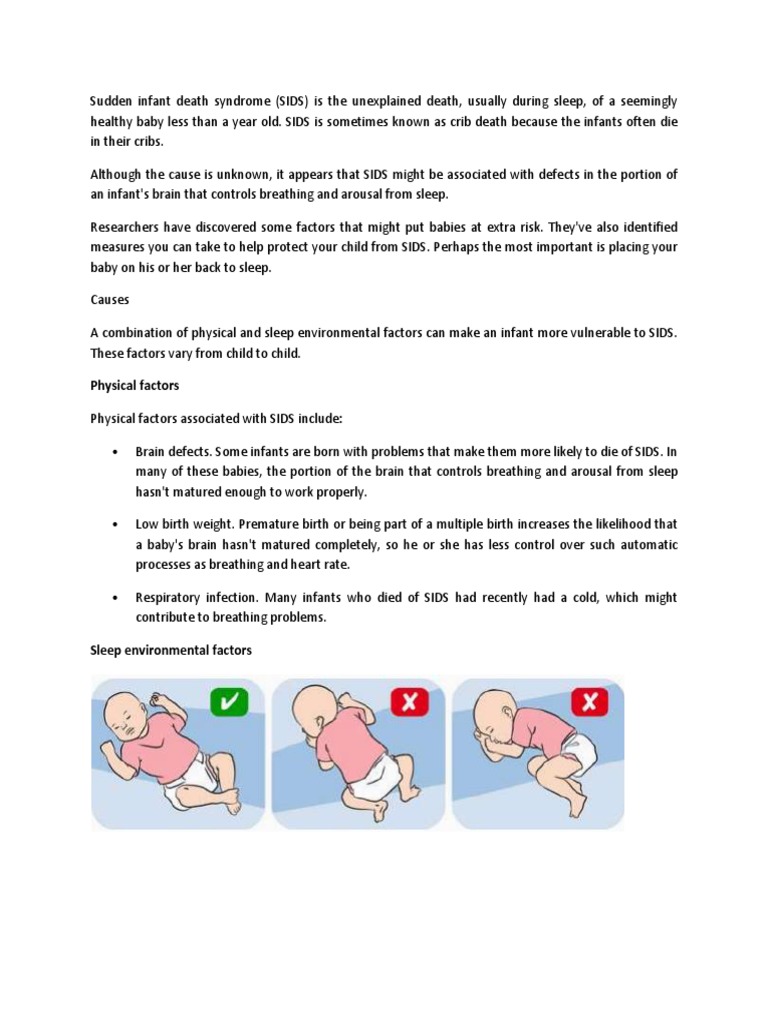 Sudden Infant Death Syndrome | PDF | Diseases And Disorders | Human ...