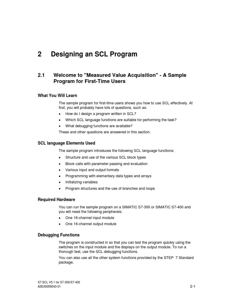S7-SCL - Working With S7-SCL PDF | PDF | Parameter (Computer ...