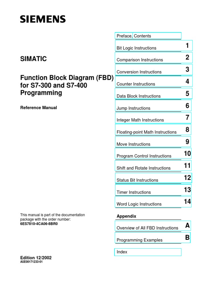 STEP 7 - Function Block Diagram For S7-300 and S7-400 | PDF | Boolean ...