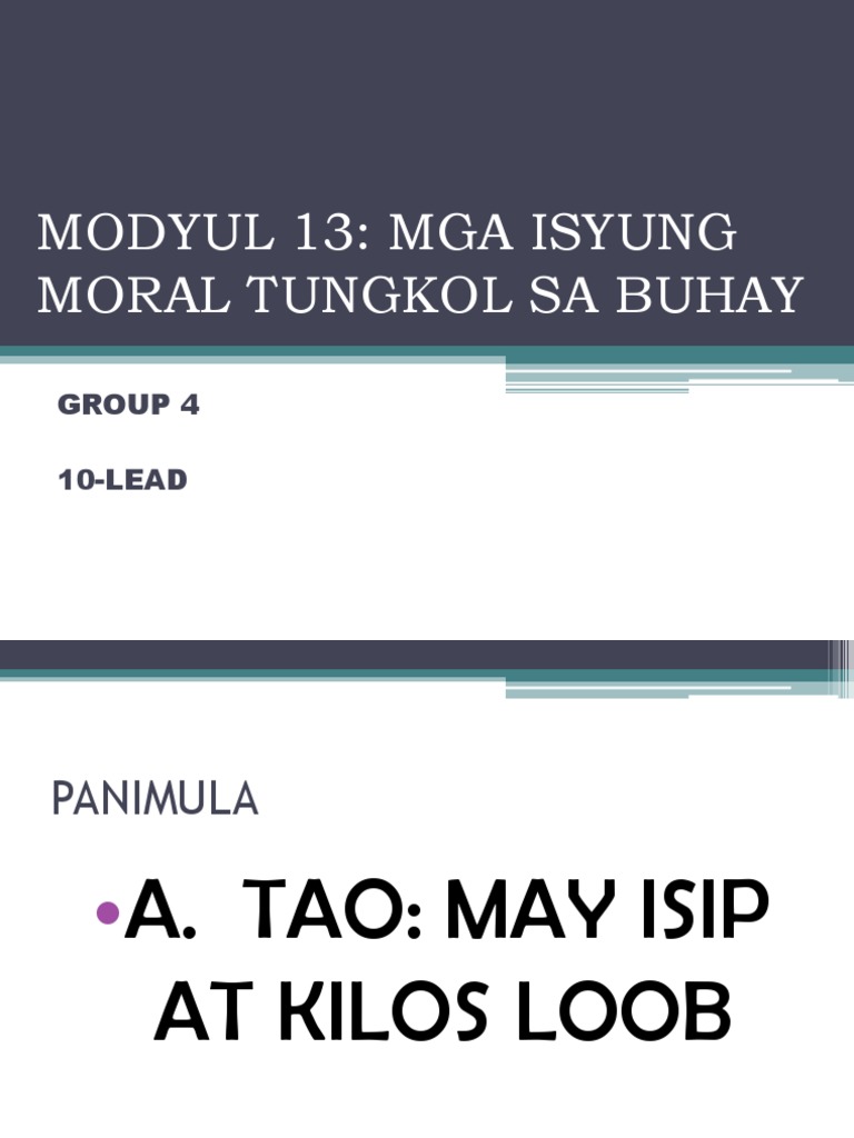 Module 13 Esp Grade 10 | PDF