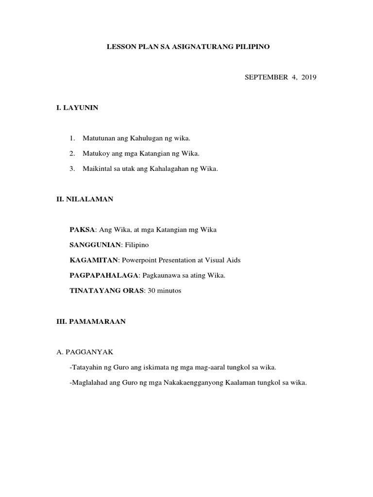 Lesson Plan Sa Araling Panlipunan 5 | PDF