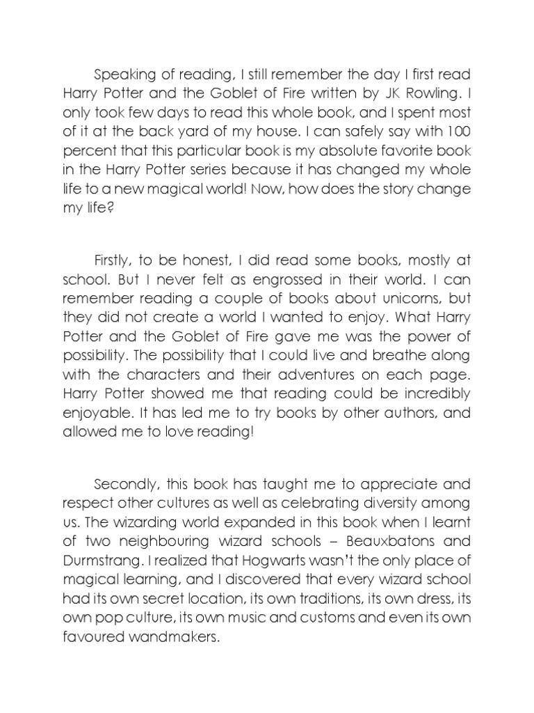 Harry Potter and The Goblet of Fire | PDF